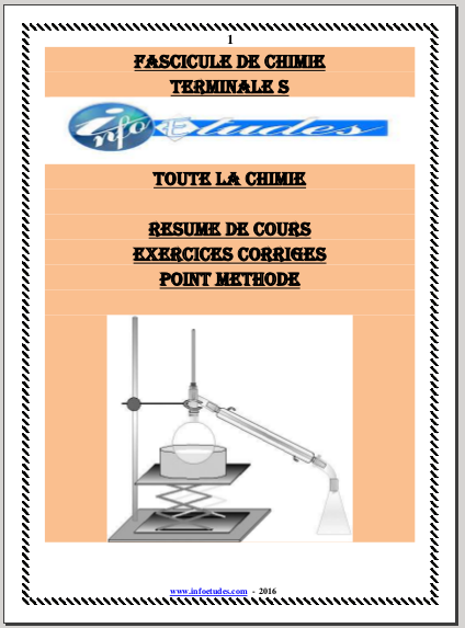 FASCICULE DE CHIMIE TERMINALE C,D-TOUTE LA CHIMIE-RESUMÉ DE COURS ET ... FASCICULE DE CHIMIE TERMINALE C,D-TOUTE LA CHIMIE-RESUMÉ DE COURS ET ...